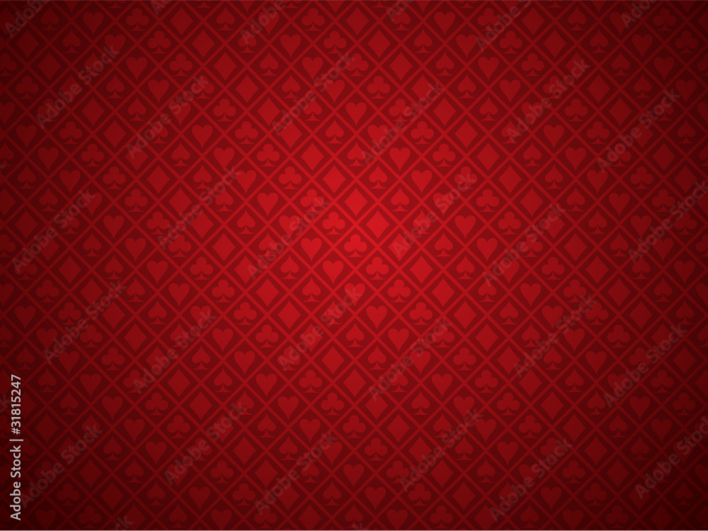 Red Poker Background Stock Vector | Adobe Stock