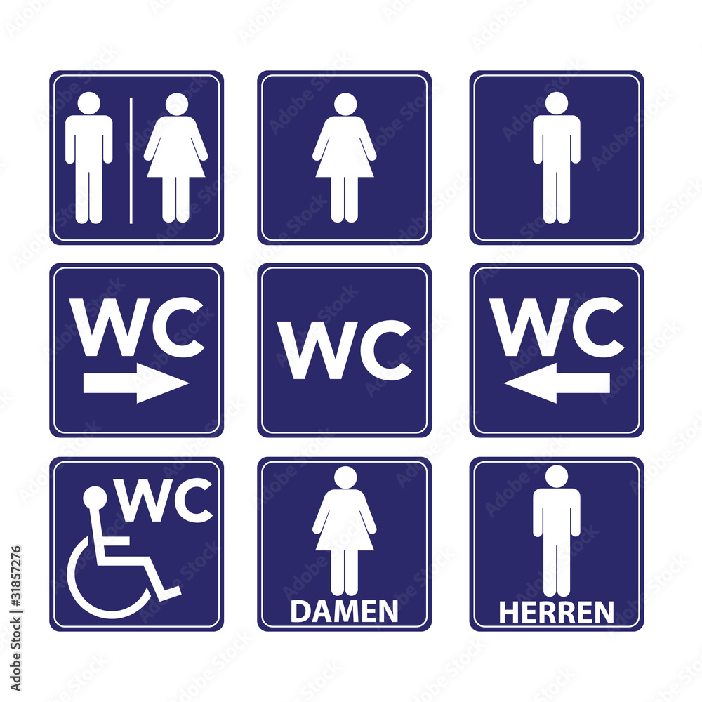 wc icons set Stock Vector | Adobe Stock