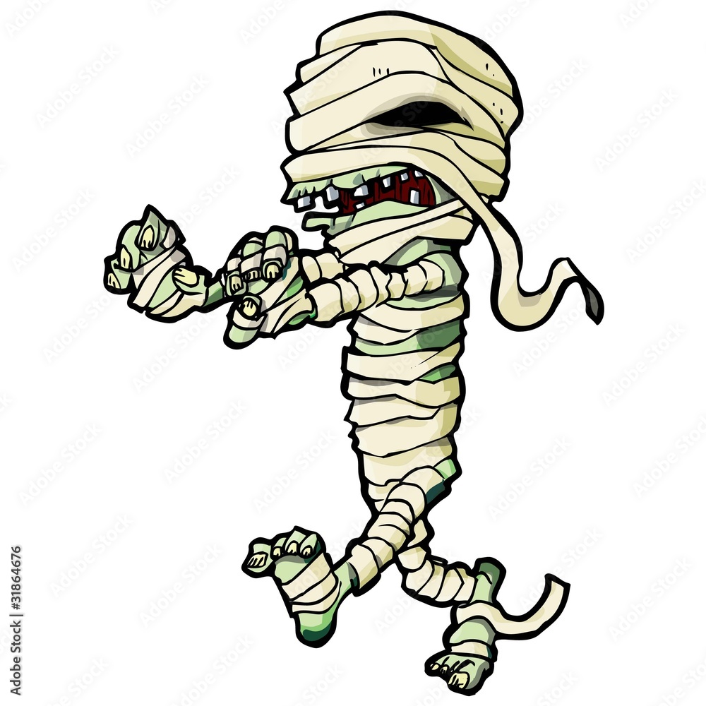 Cartoon Egyptian mummy Stock Vector | Adobe Stock