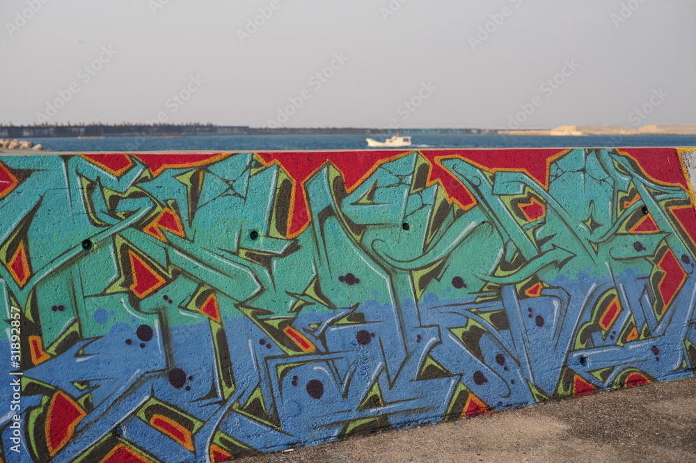 Graffiti wall-1 Stock 写真 | Adobe Stock