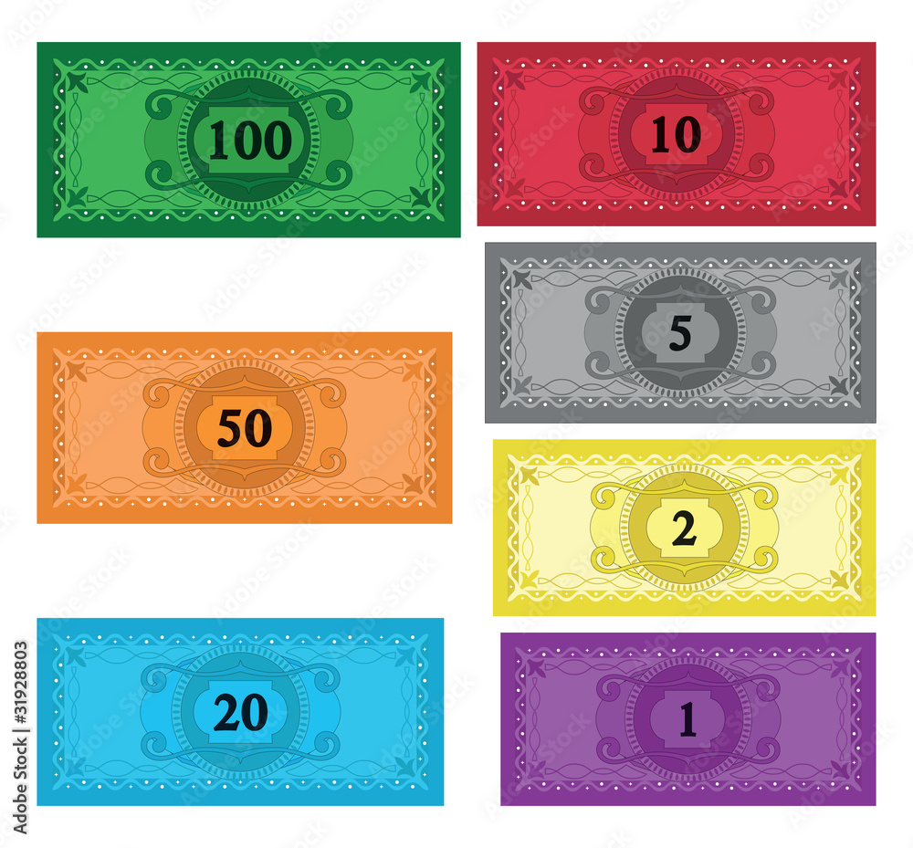 Cartoon set of money Stock Vector | Adobe Stock