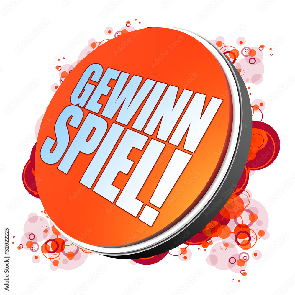 Gewinnspiel! Button, Icon Stock-Illustration | Adobe Stock