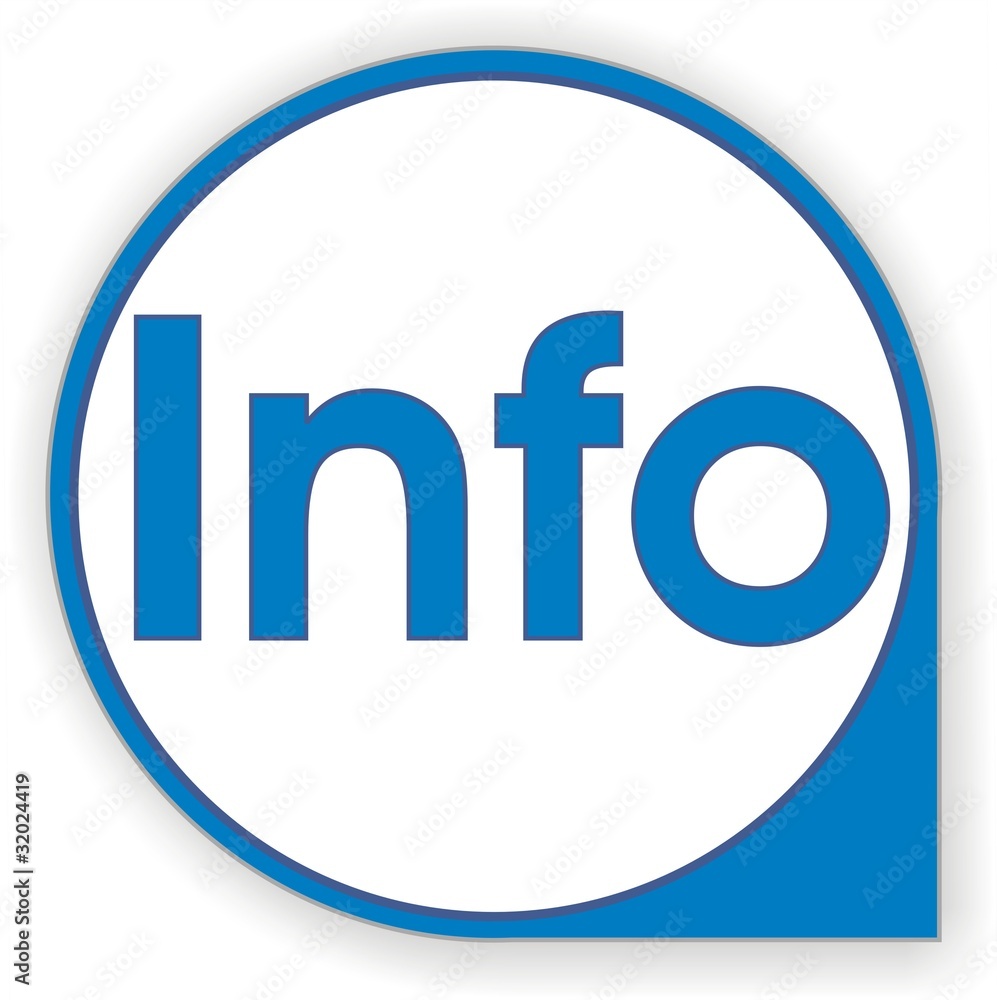 bulle info Stock Vector | Adobe Stock