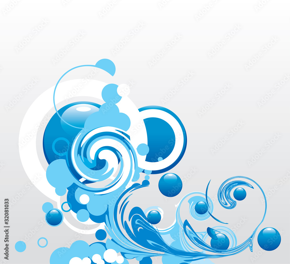 abstract blue swirl background Stock Vector | Adobe Stock