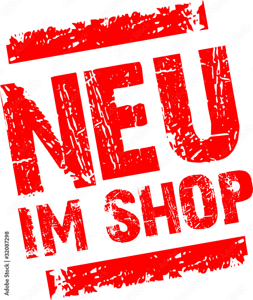Stempel_ NEU IM SHOP Stock Vector | Adobe Stock