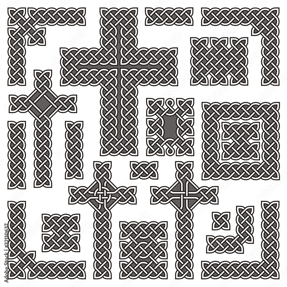 Celtic Borders And Crosses Stock Vector Adobe Stock celtic-borders-and-crosses-stock-vector-adobe-stock