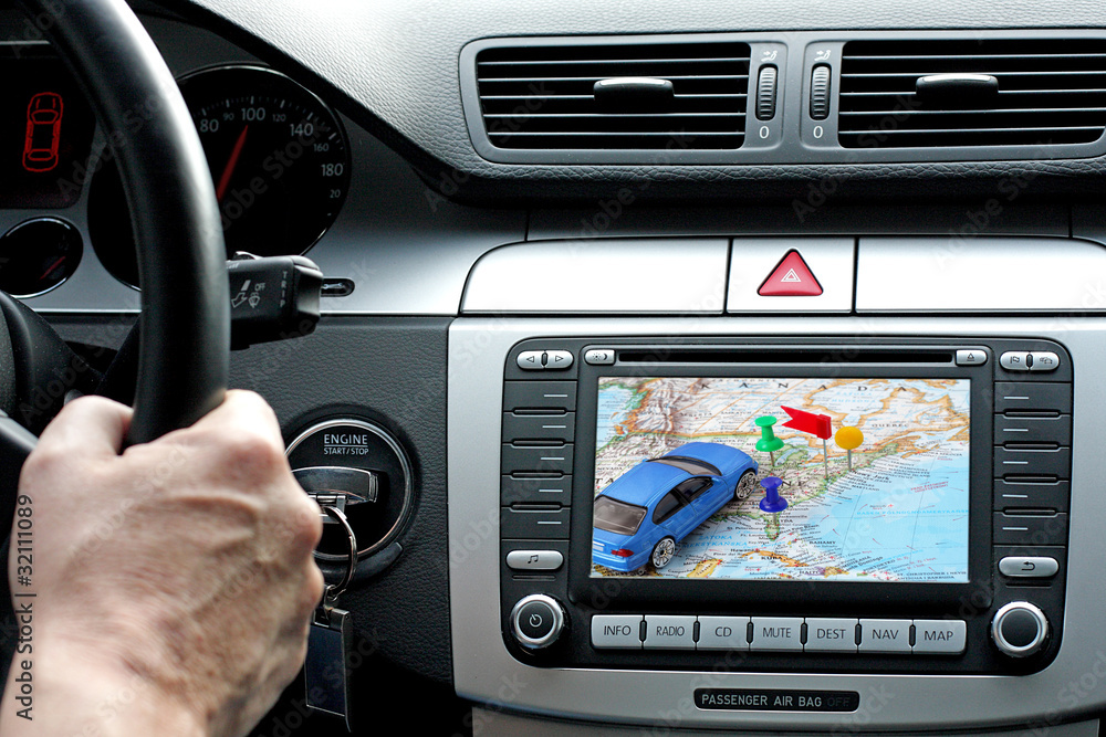GPS navigation system Stock Photo | Adobe Stock