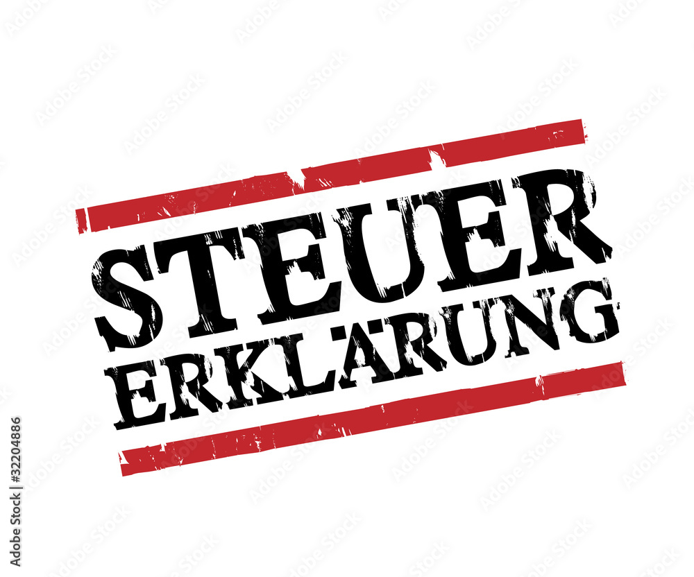 Steuererklärung Stempel Stock-Vektorgrafik | Adobe Stock