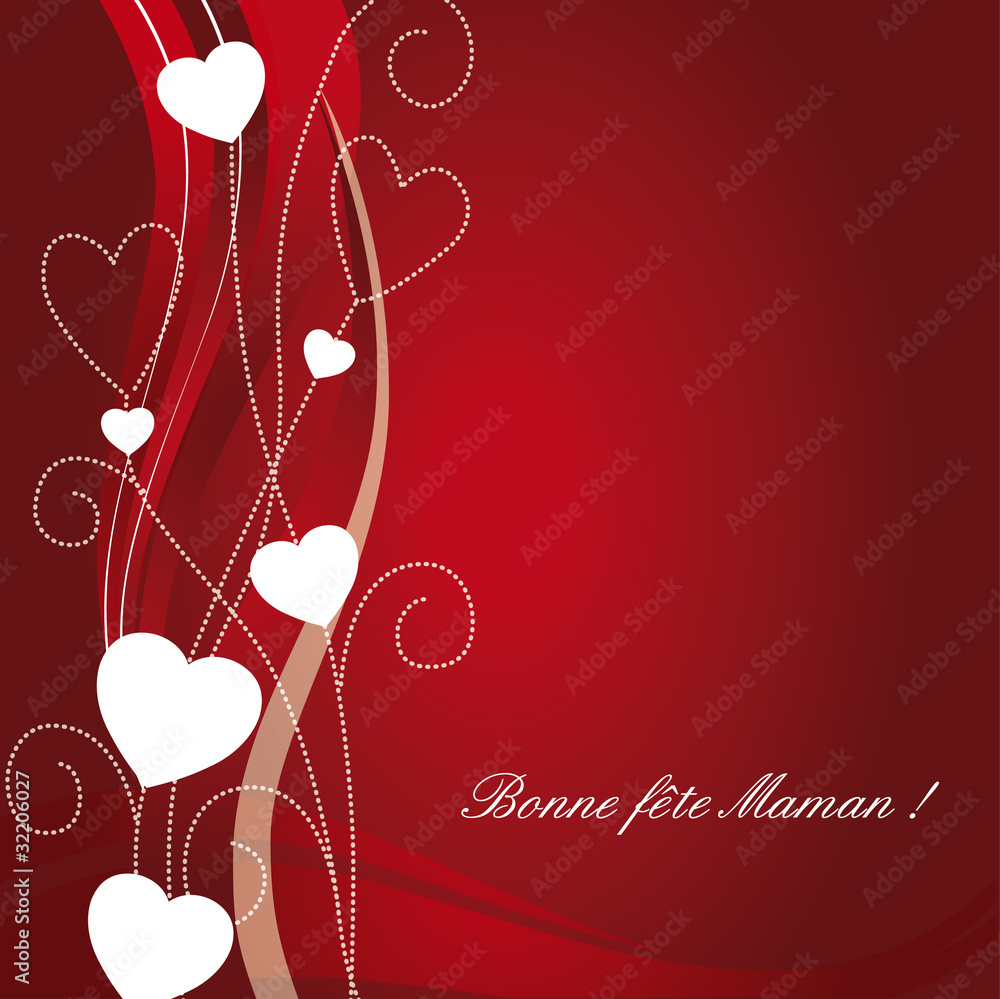 Bonne fête maman Stock Vector | Adobe Stock
