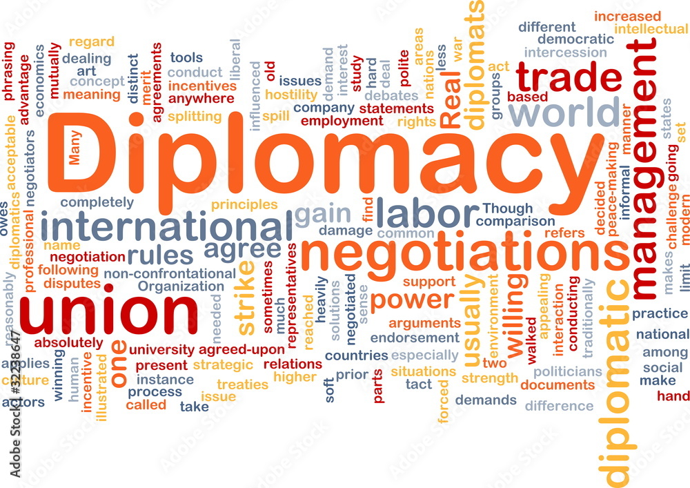 Diplomacy background concept Stock Illustration | Adobe Stock