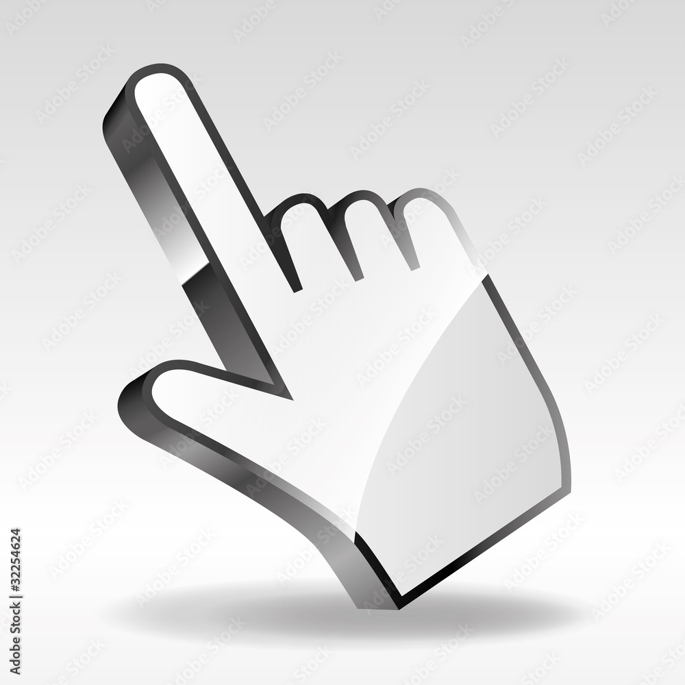 Computer Maus Computermaus Mauszeiger Cursor Hand 1 Stock Vector ...