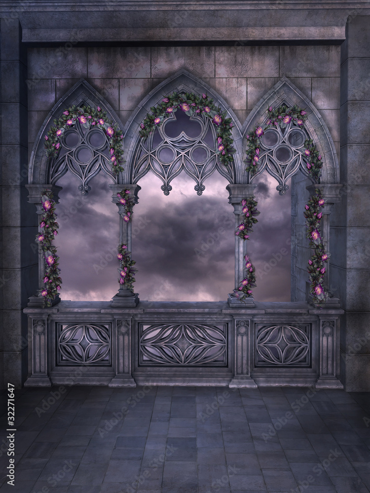 Gothic Romantic Background Stock Illustration | Adobe Stock
