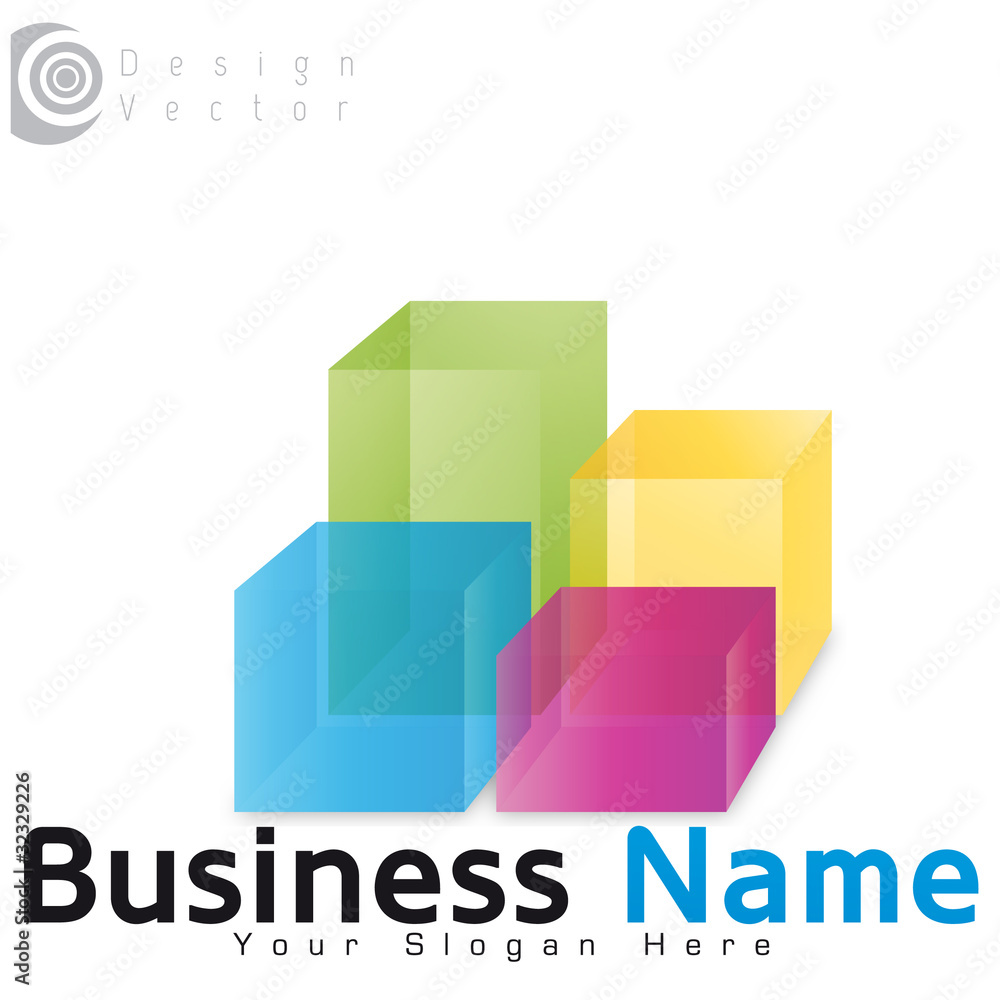 Vetor de logo histogramme, cubes do Stock | Adobe Stock