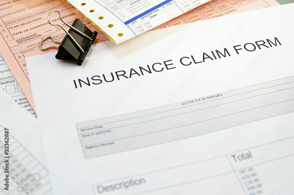 Health-insurance claim form and medical bills Stock Photo | Adobe Stock