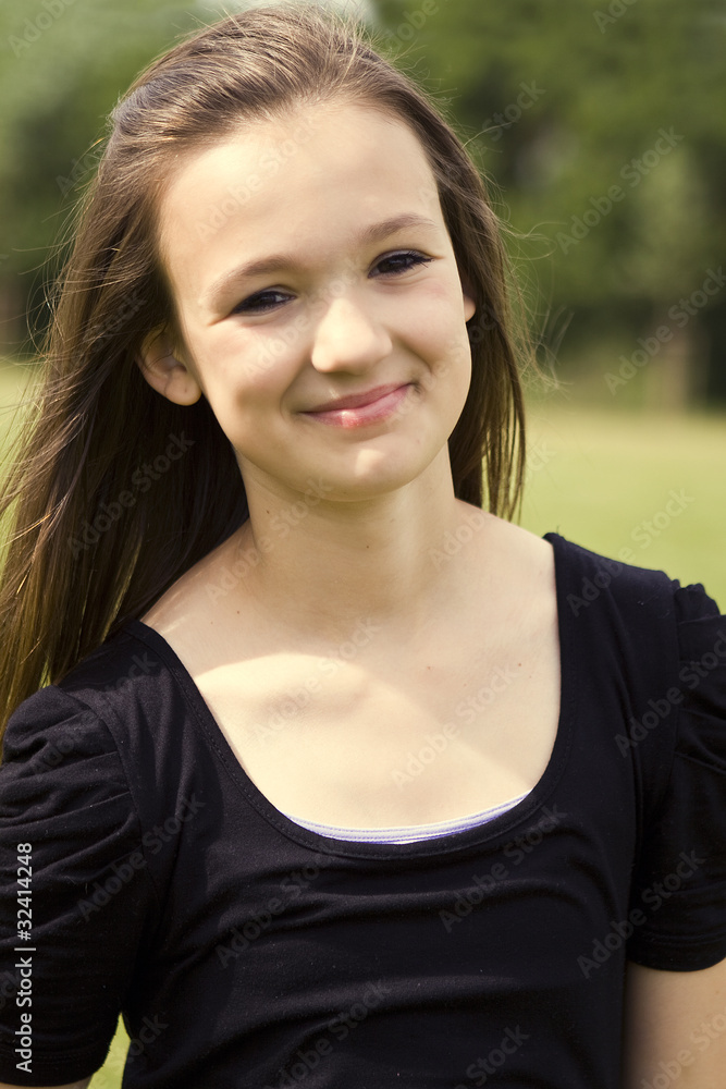 Mädchen Portrait Stock-Foto | Adobe Stock