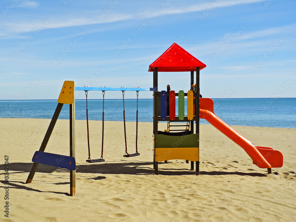 Beach Playground Stock Photo | Adobe Stock