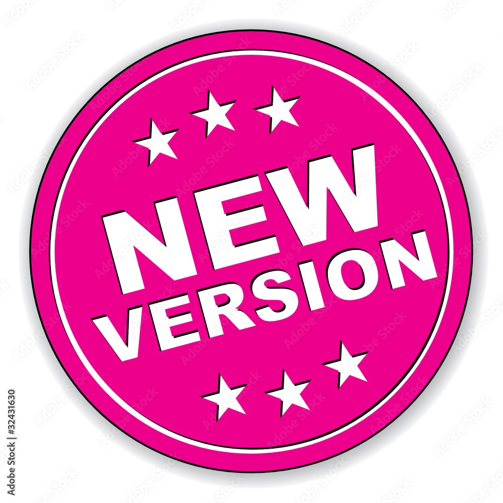 NEW VERSION ICON Stock Vector | Adobe Stock