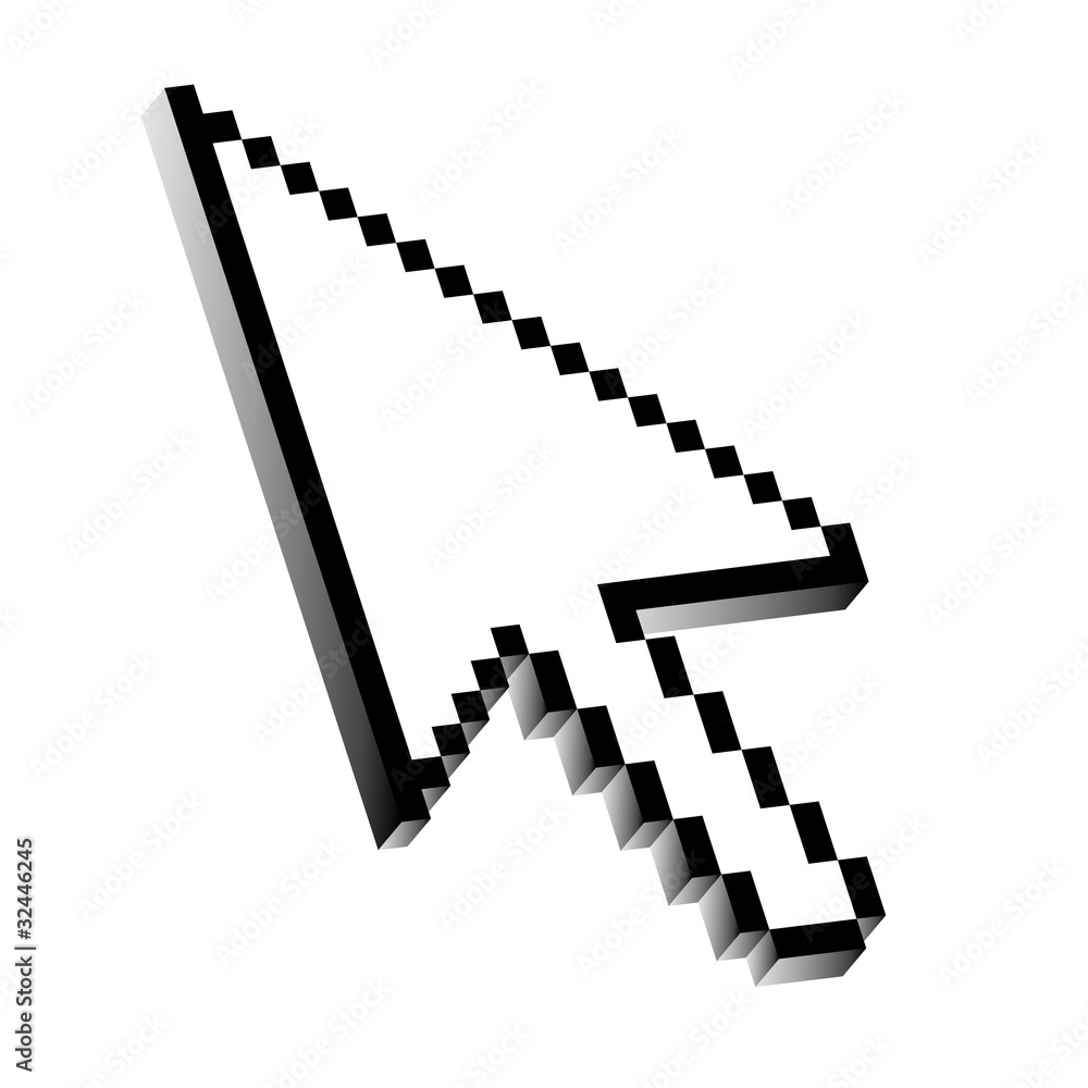 Computer Maus Computermaus Mauszeiger Cursor Pfeil 4 Stock Vector ...