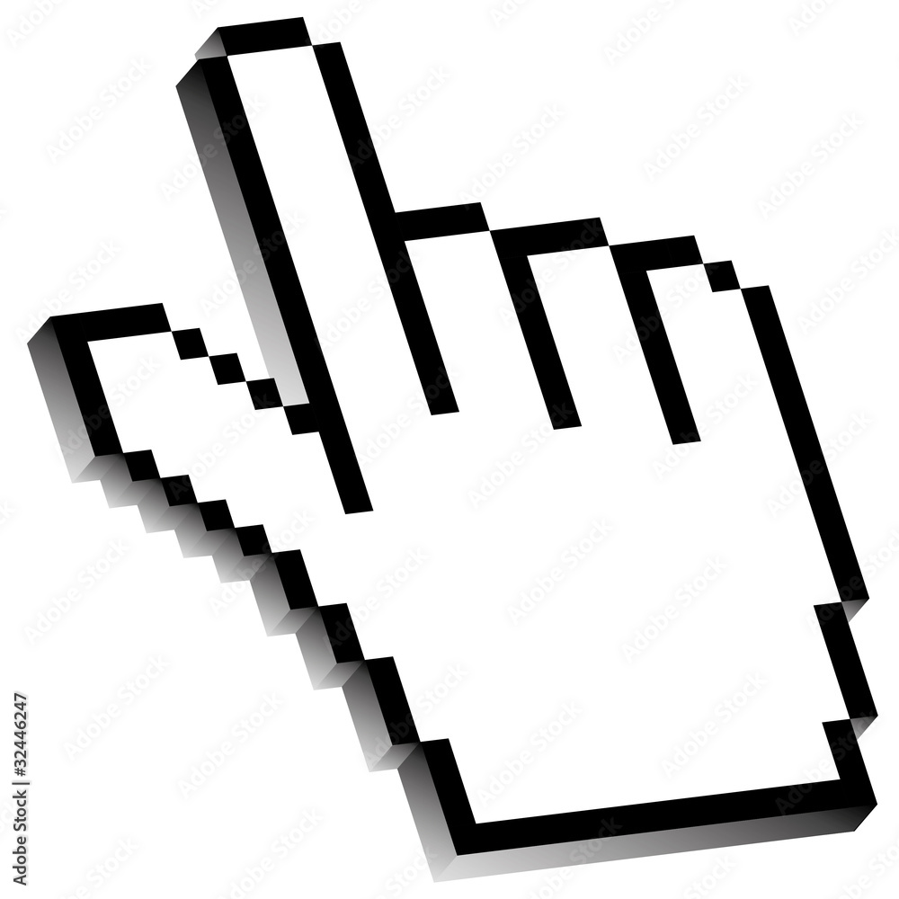 Computer Maus Computermaus Mauszeiger Cursor Hand 8 Stock Vector ...