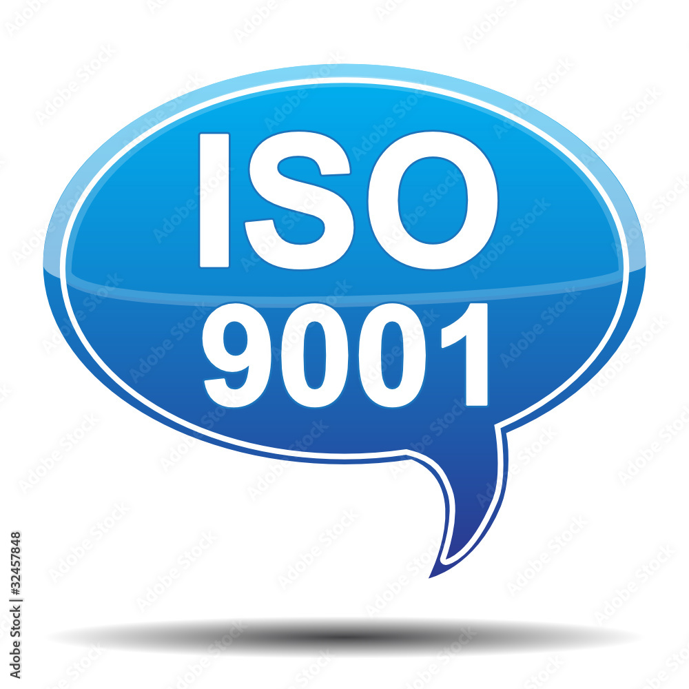 ISO 9001 ICON Stock Vector | Adobe Stock