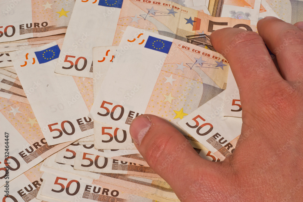 Geld nehmen Stock Photo | Adobe Stock