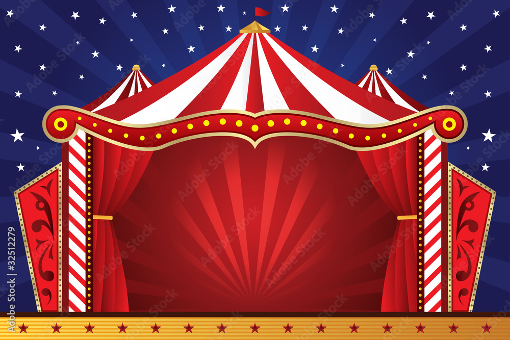 Circus background Stock Vector | Adobe Stock