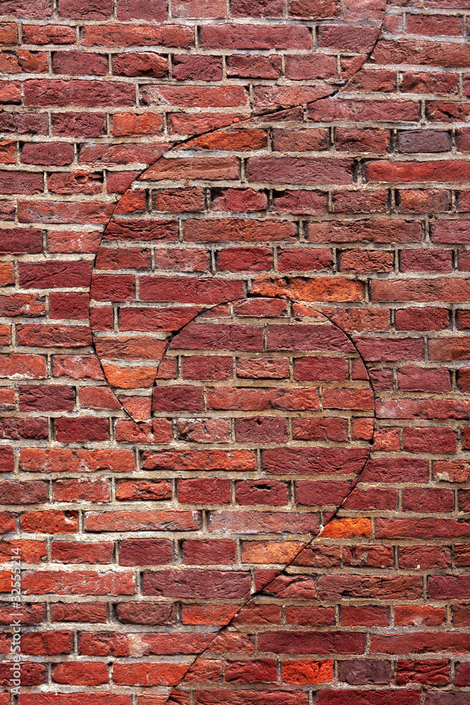 Mauer mit Muster Stock Photo | Adobe Stock