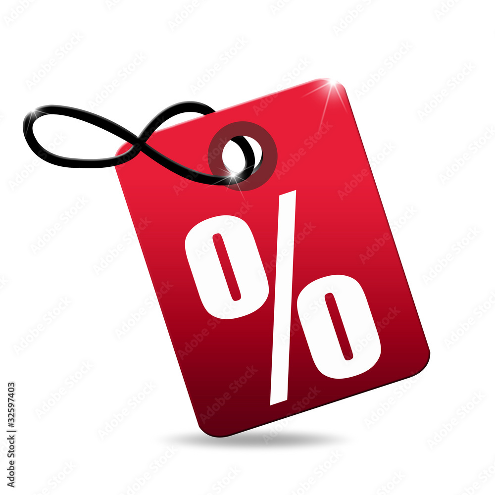 Prozente! Button, Icon Stock-Illustration | Adobe Stock