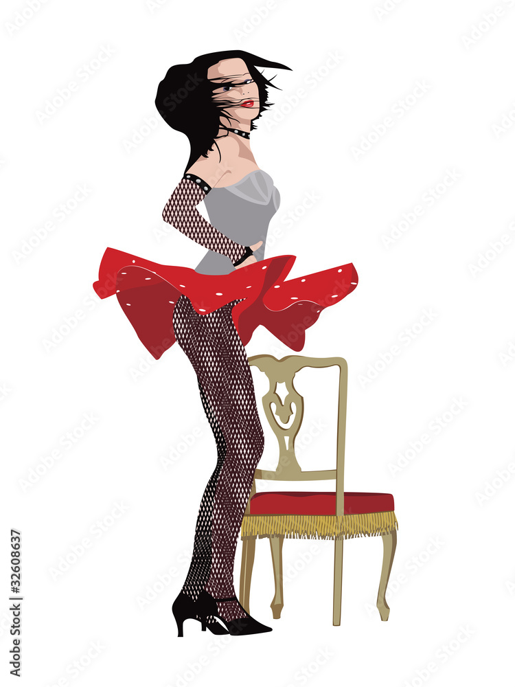 Pin Up Girl Stock Vector Adobe Stock
