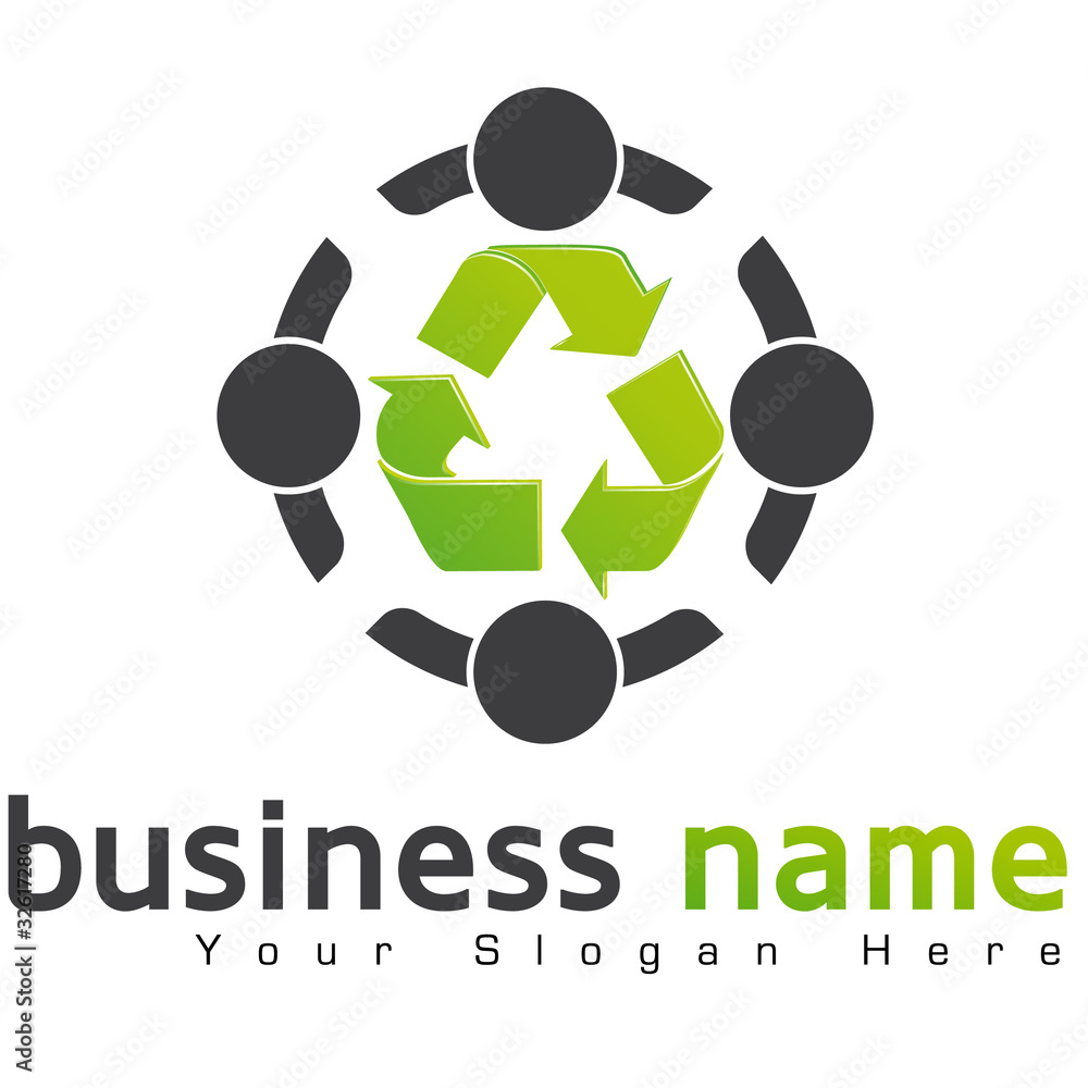 logo recyclable Stock Vector | Adobe Stock