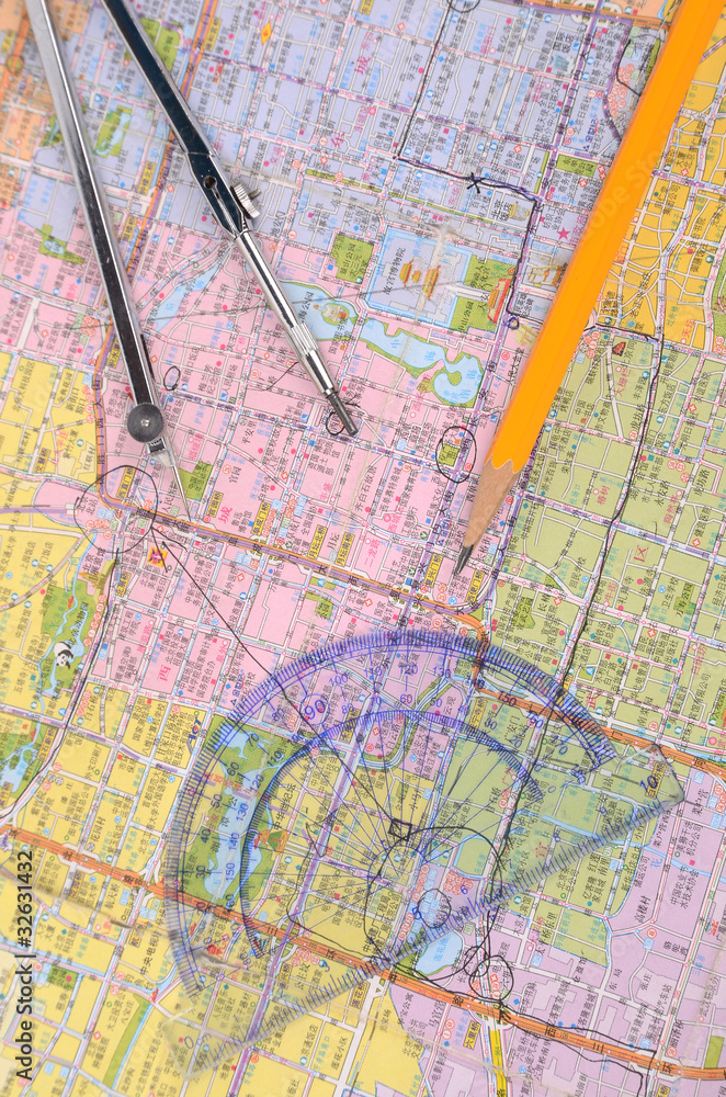 Poster plotting on a map – Wall Art | UkPosters