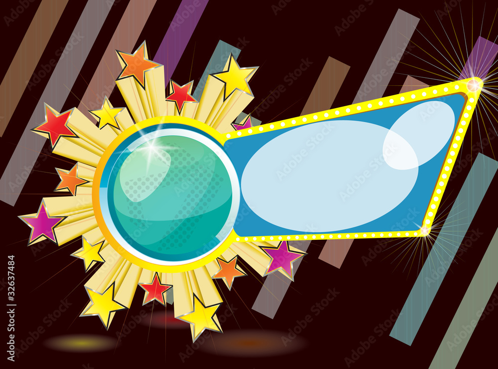 Star explosion banner vector illustration black background Stock Vector ...