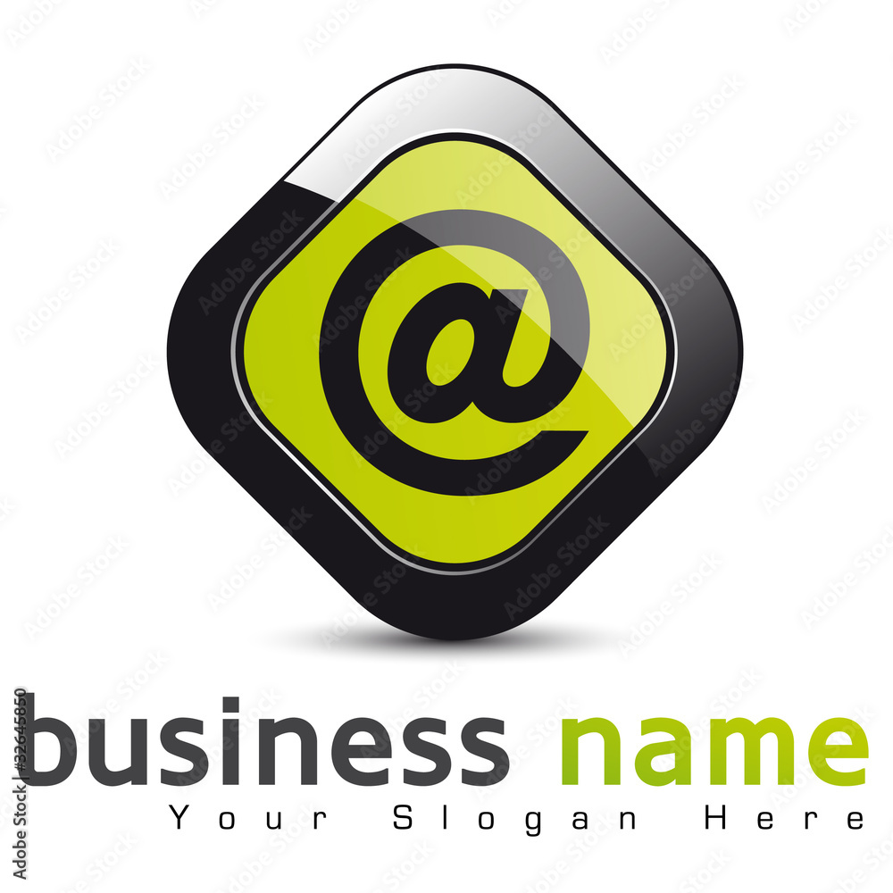 logo icône arobase Stock Vector | Adobe Stock