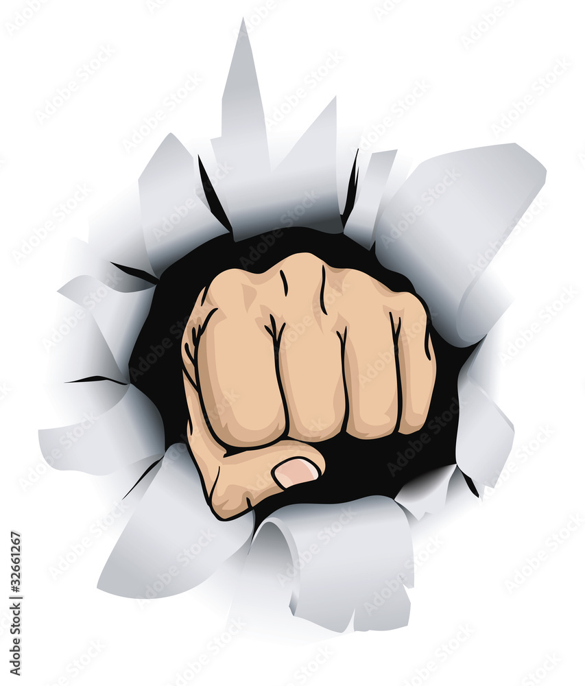 fist illustration Stock Vector | Adobe Stock