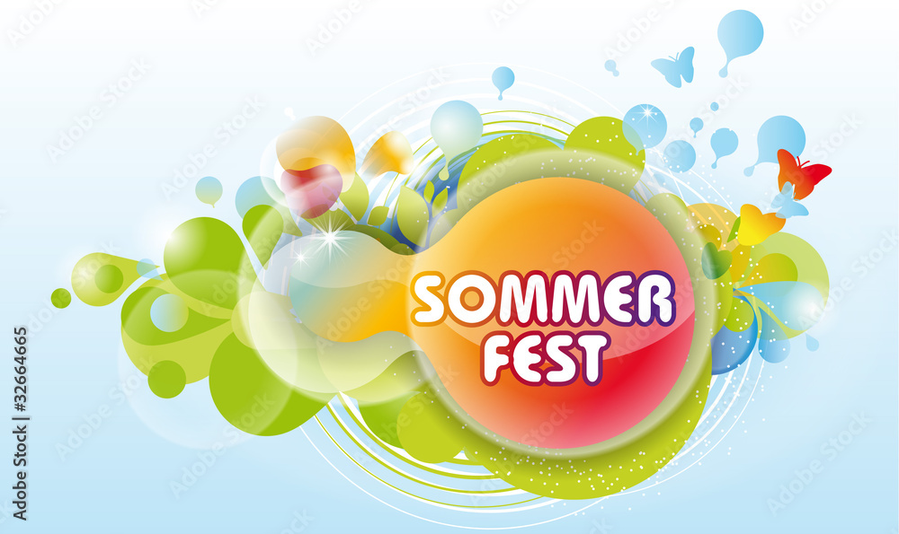 Sommerfest Stock-Vektorgrafik | Adobe Stock