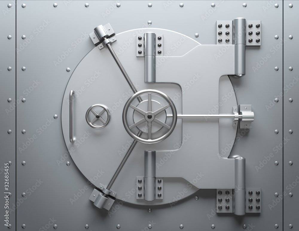 Bank vault closed. Computer generated image Stock Photo | Adobe Stock