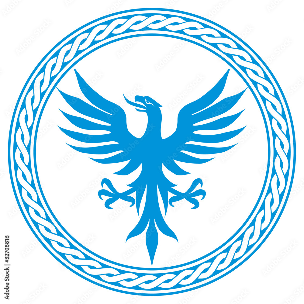 blue eagle (badge, design) Stock Vector | Adobe Stock