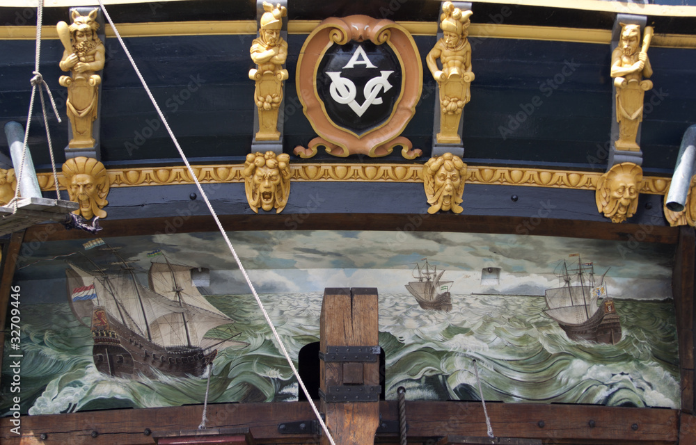 Reconstruction of the VOC ship The Batavia Stock Photo | Adobe Stock