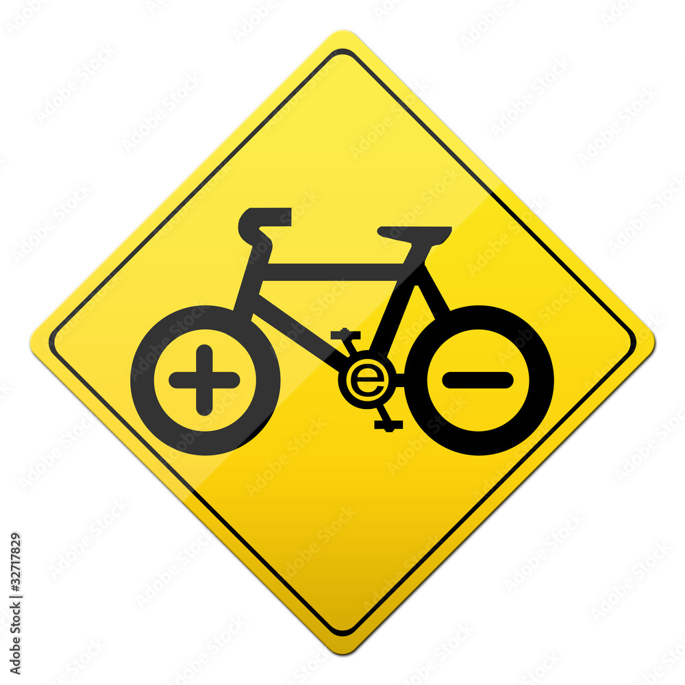 E-bike sign Stock Illustration | Adobe Stock