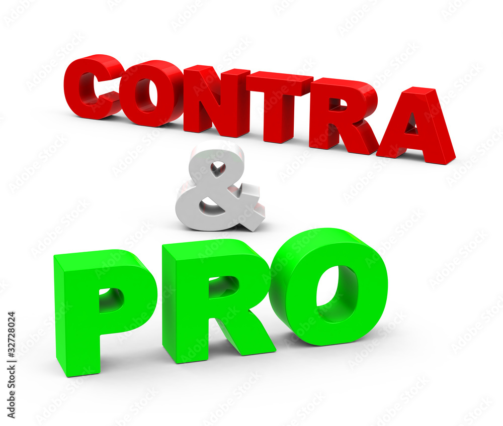 Pro und Contra Stock-Illustration | Adobe Stock