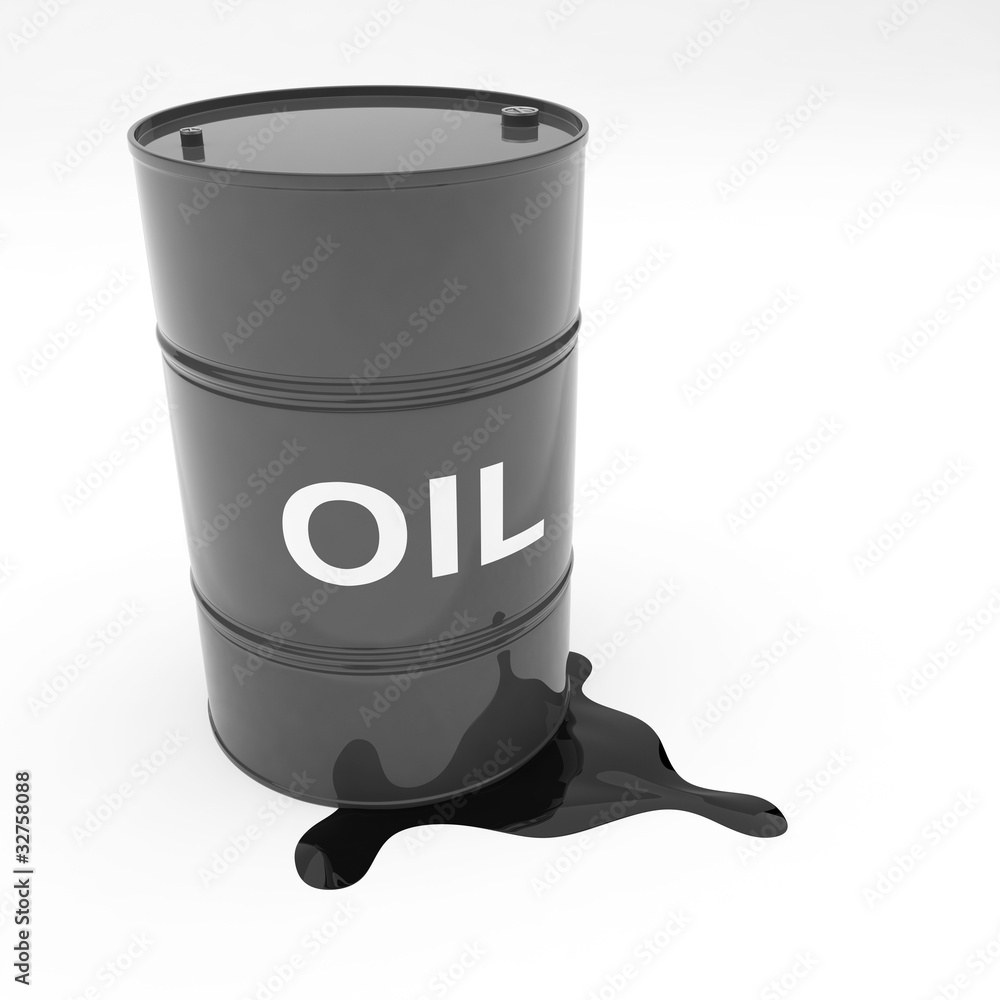 Steel 55 Gallon Oil Drum leaking Stock Illustration | Adobe Stock