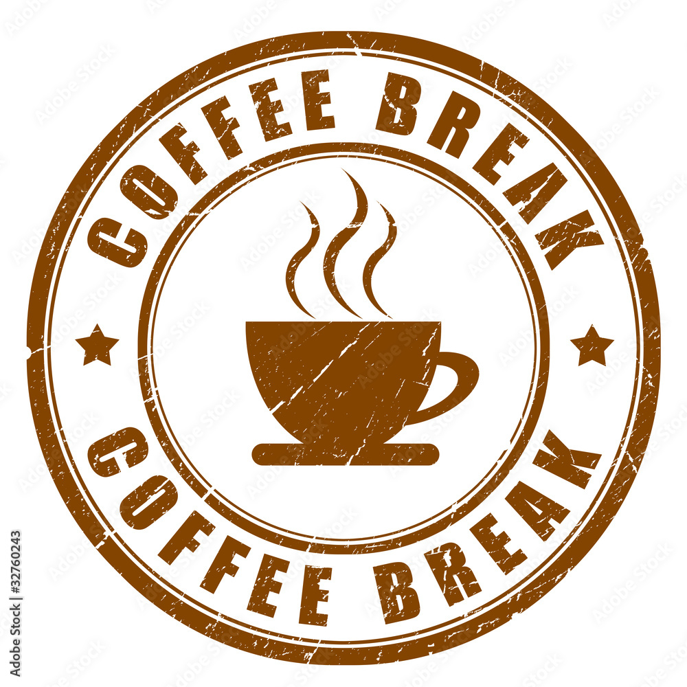 Coffee break sign ilustración de Stock | Adobe Stock