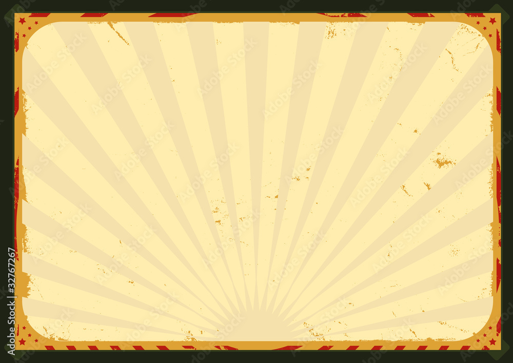 Vintage Horizontal Circus Poster Stock Vector | Adobe Stock