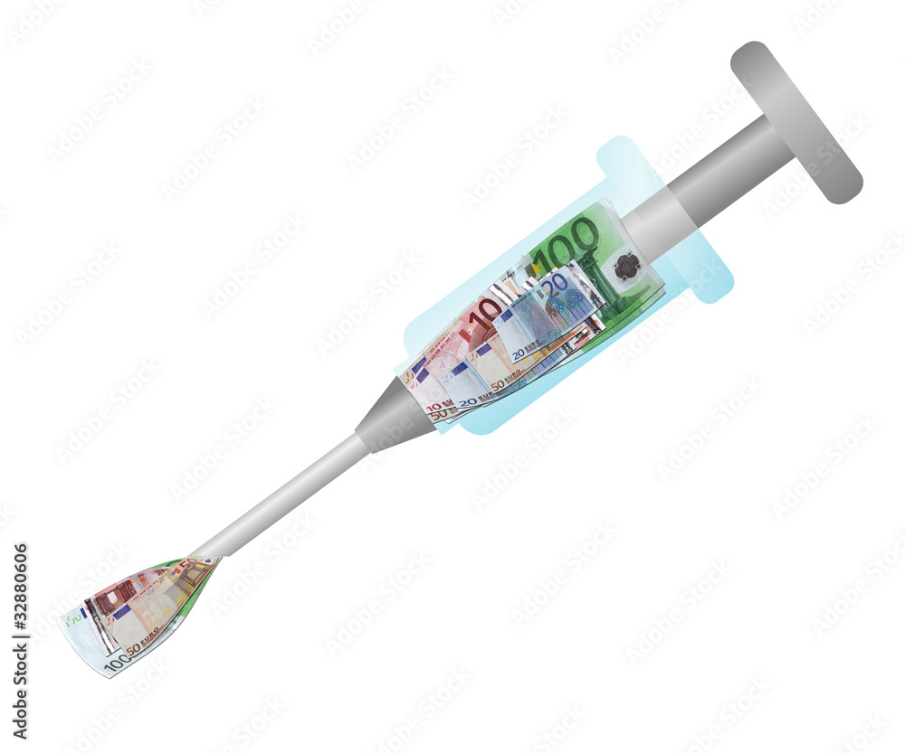 Finanzspritze Stock-Illustration | Adobe Stock