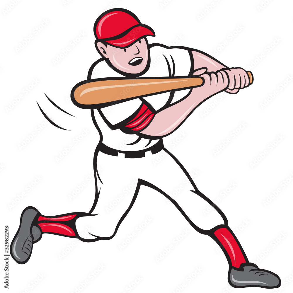 Swinging Baseball Bat Cartoon