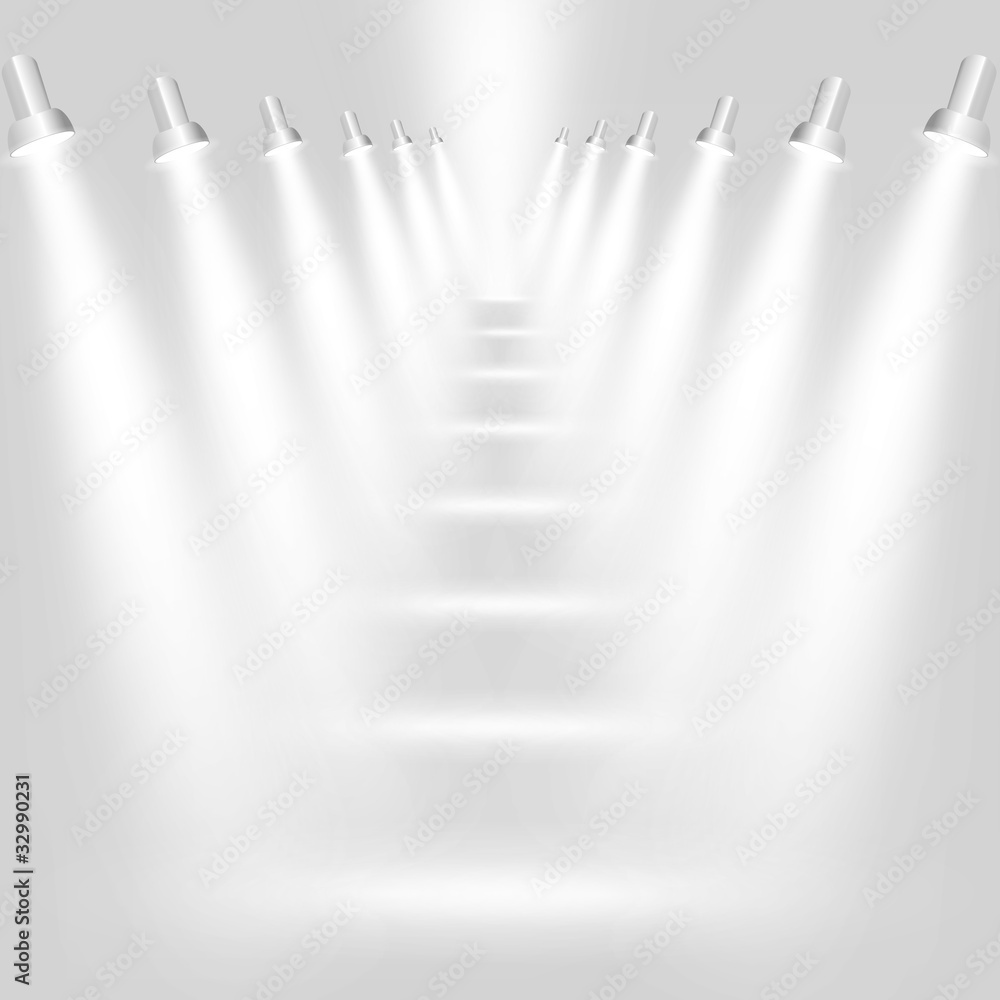 Abstract light grey background with spotlights Stock Vector | Adobe Stock
