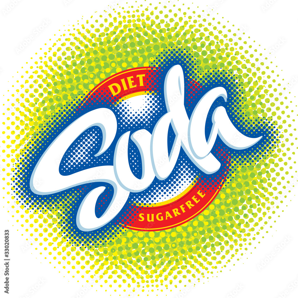 soda logotype, hand lettering (vector) Stock Vector | Adobe Stock