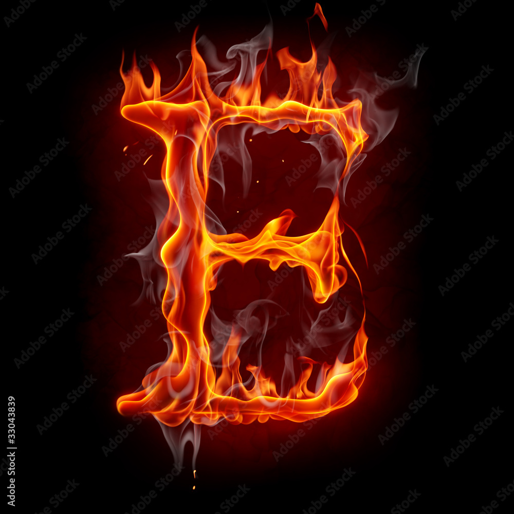 Letter E Fire