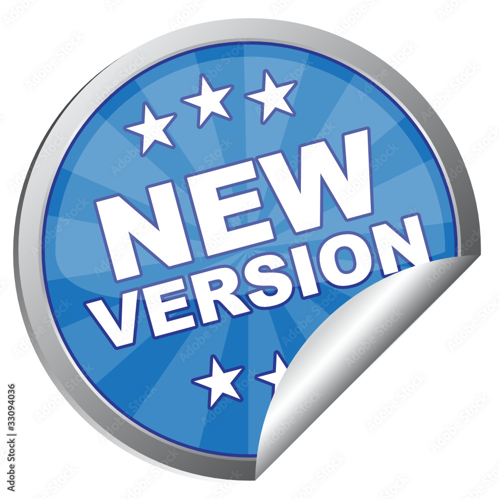 NEW VERSION ICON Stock Vector | Adobe Stock
