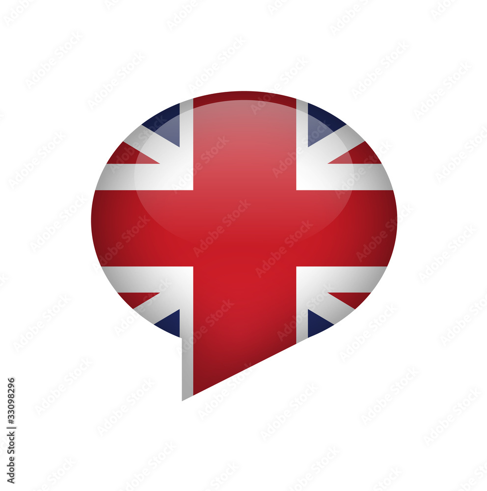 Union Jack Speech Bubble Stock Illustration | Adobe Stock
